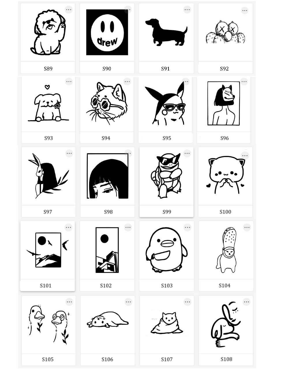 Stencils Selection — Artistra Studio