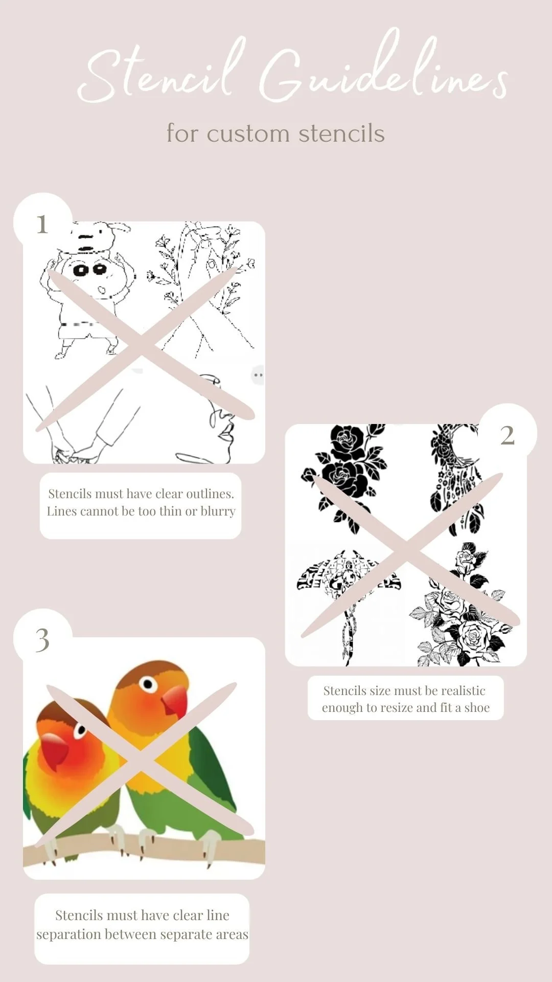 Custom Stencil Guidelines — Artistra Studio