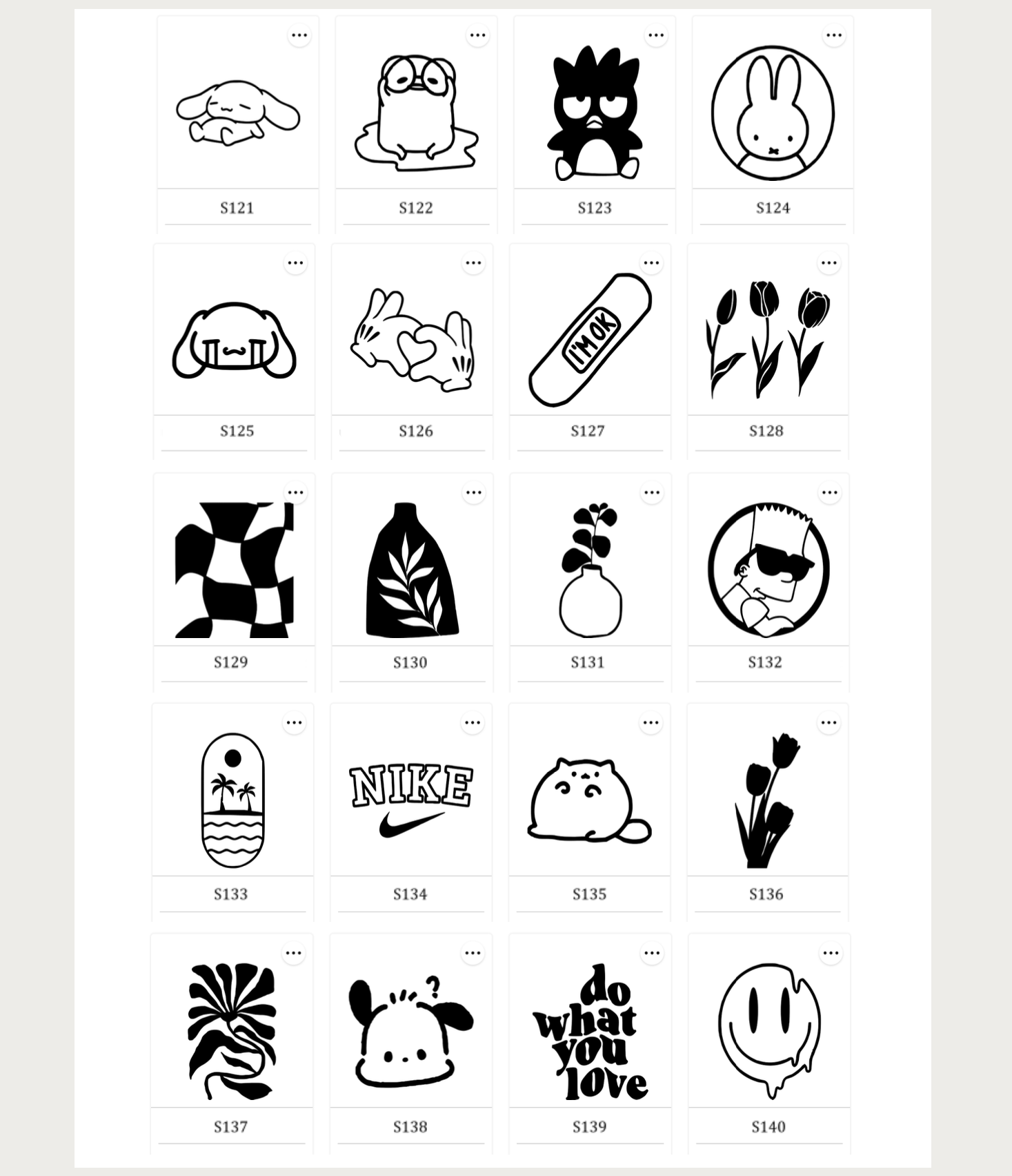 Stencils Selection — Artistra Studio
