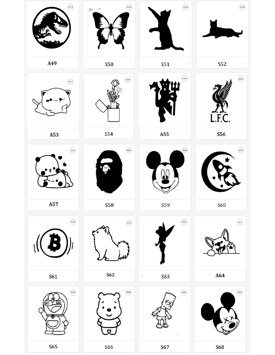 Stencils Selection — Artistra Studio