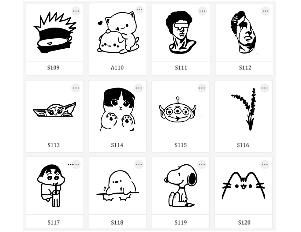 Stencils Selection — Artistra Studio
