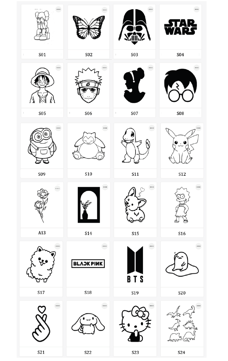Stencils Selection — Artistra Studio