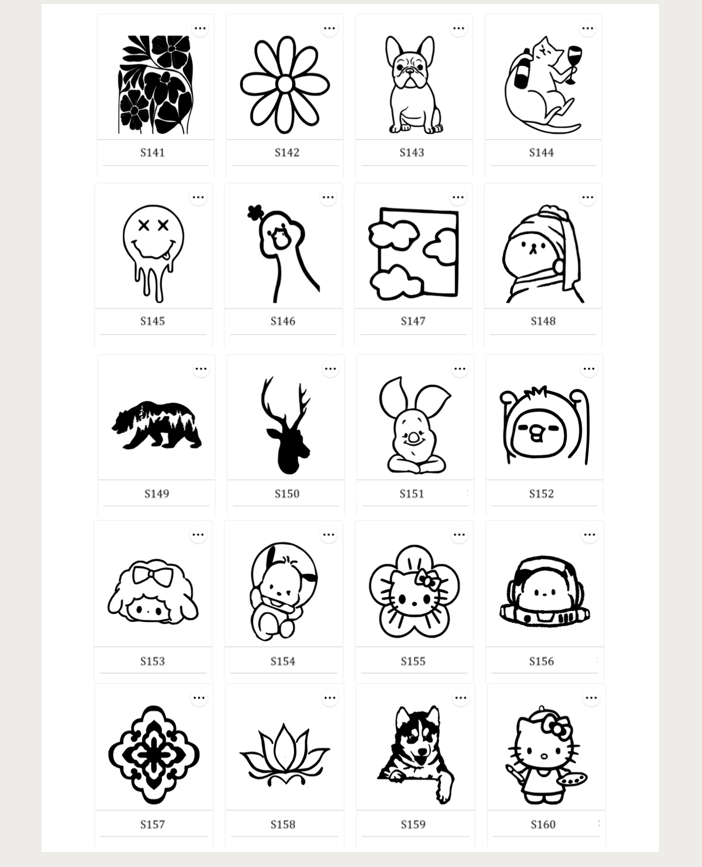 Stencils Selection — Artistra Studio