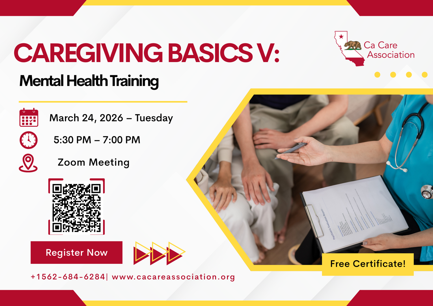 Caregiving Basics V: Mental Health Training — Ca Care Association