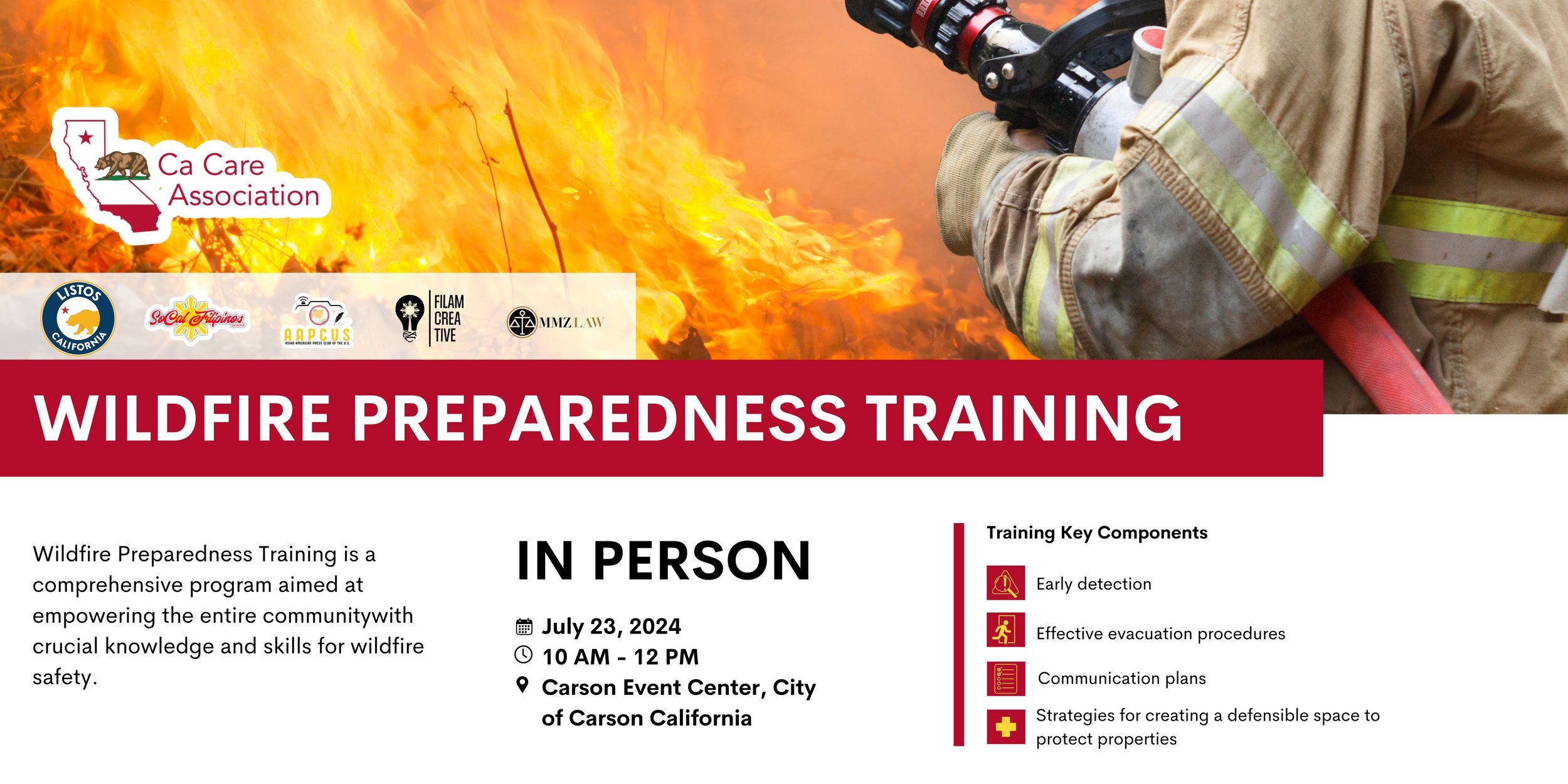 IN PERSON Wildfire Preparedness Training — Ca Care Association