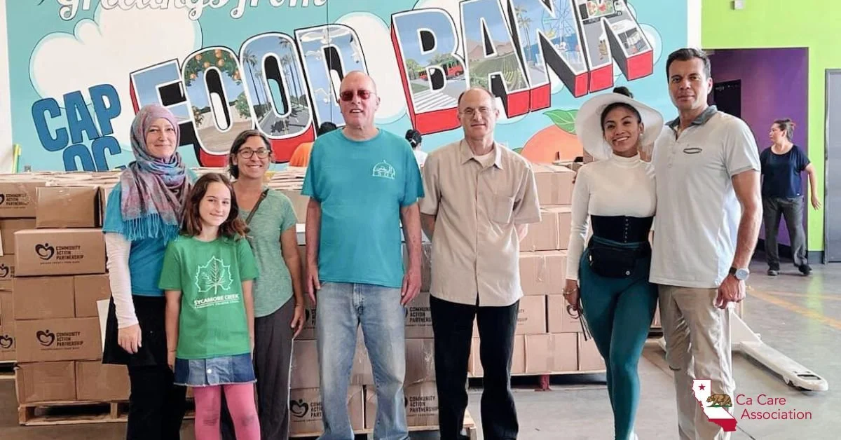 Ca Care Association Volunteers at Orange County Food Bank — Ca Care ...