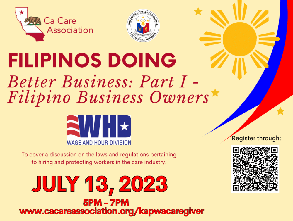Empowering Filipinos in Care: Part I - Filipino Business Owners — Ca ...