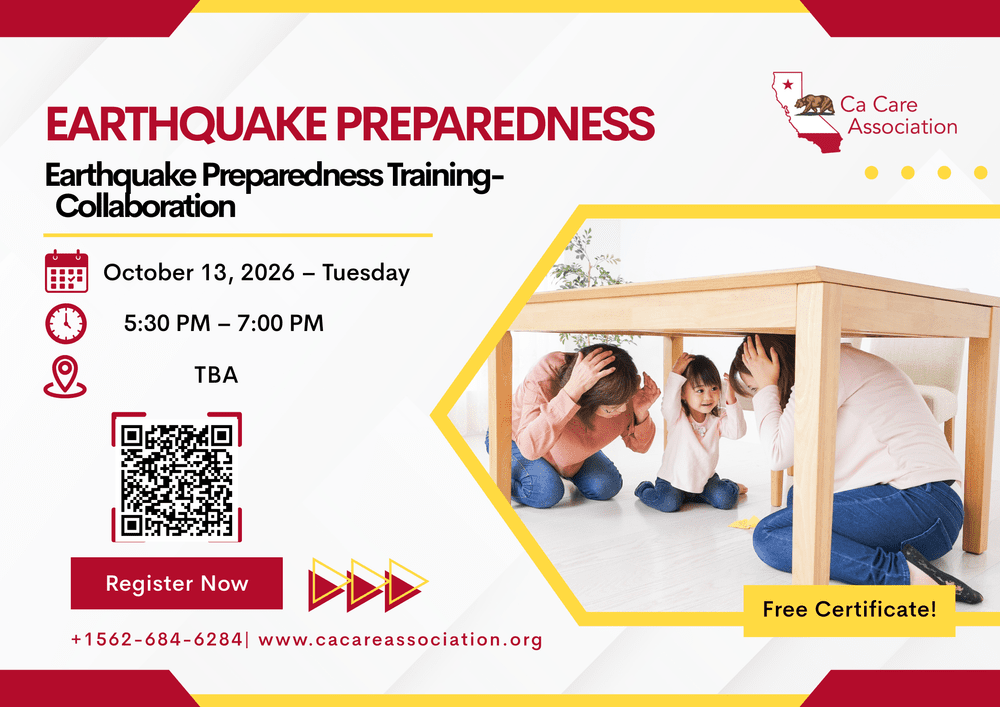 Earthquake Preparedness Training — Ca Care Association