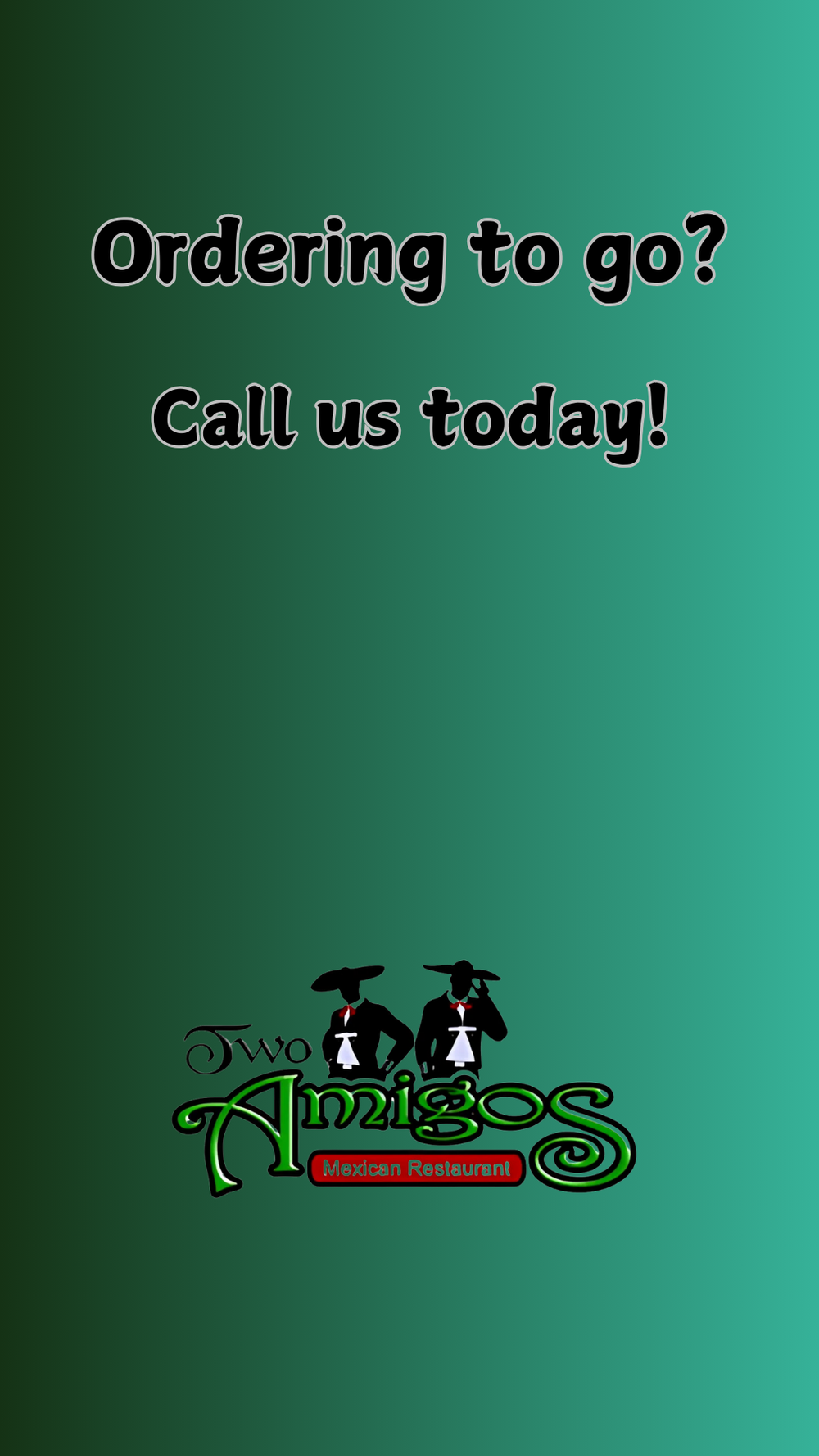 Menu 1 — Two Amigos Mexican Restaurant