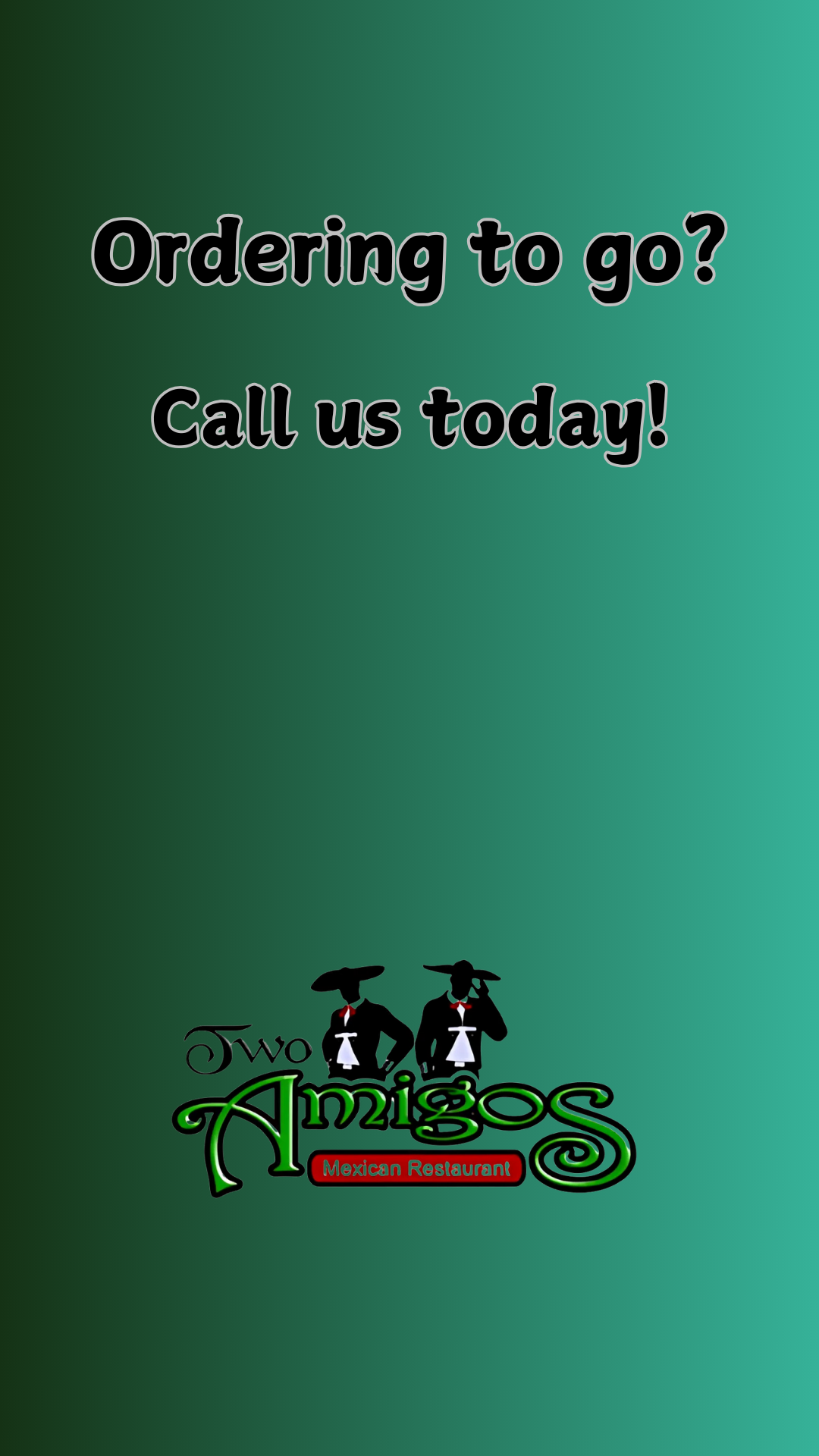 Menu 1 — Two Amigos Mexican Restaurant