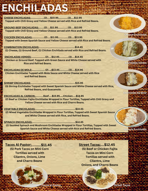 Menu 1 — Two Amigos Mexican Restaurant