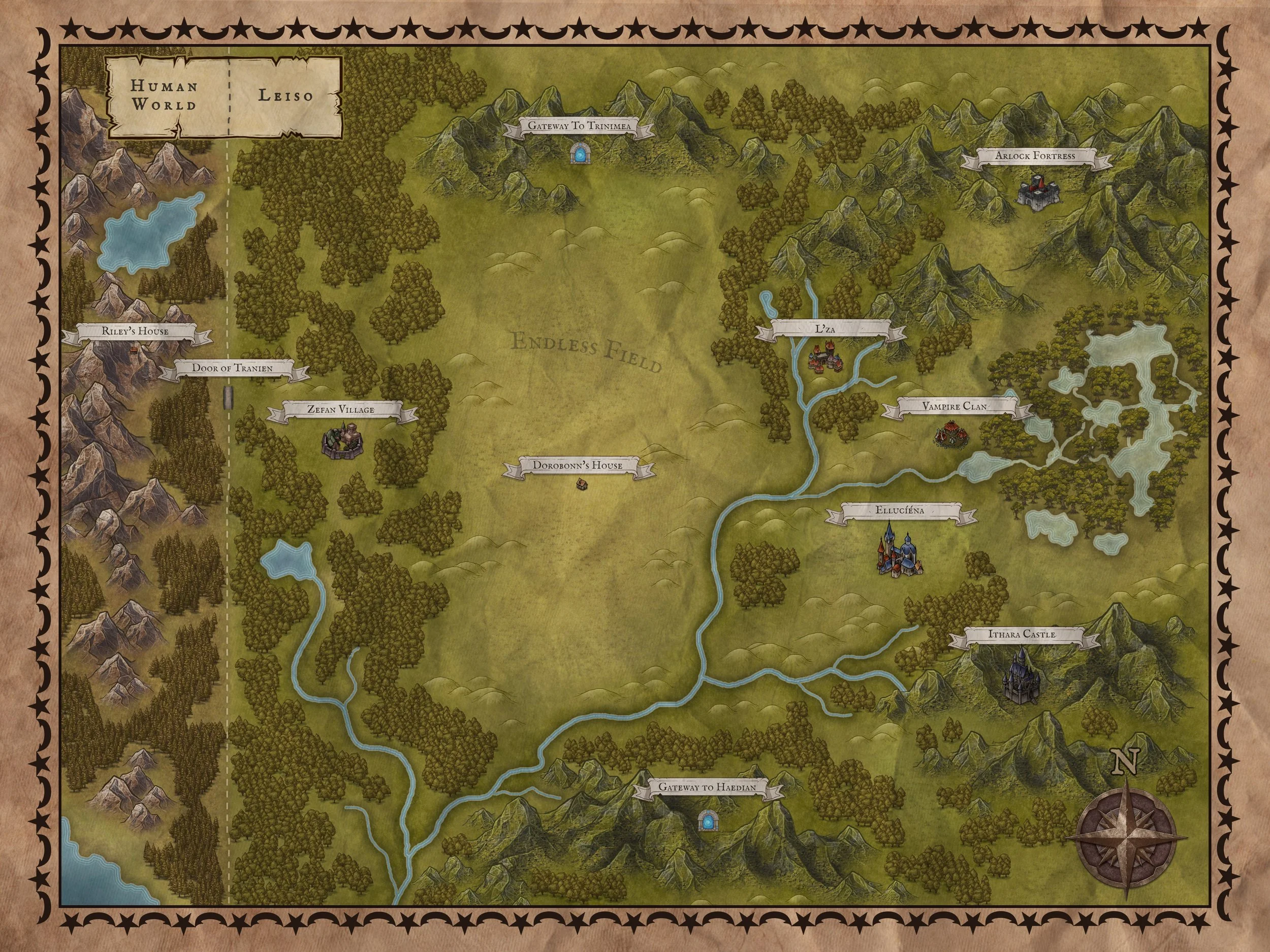 Map of Leiso — Addison Dixon