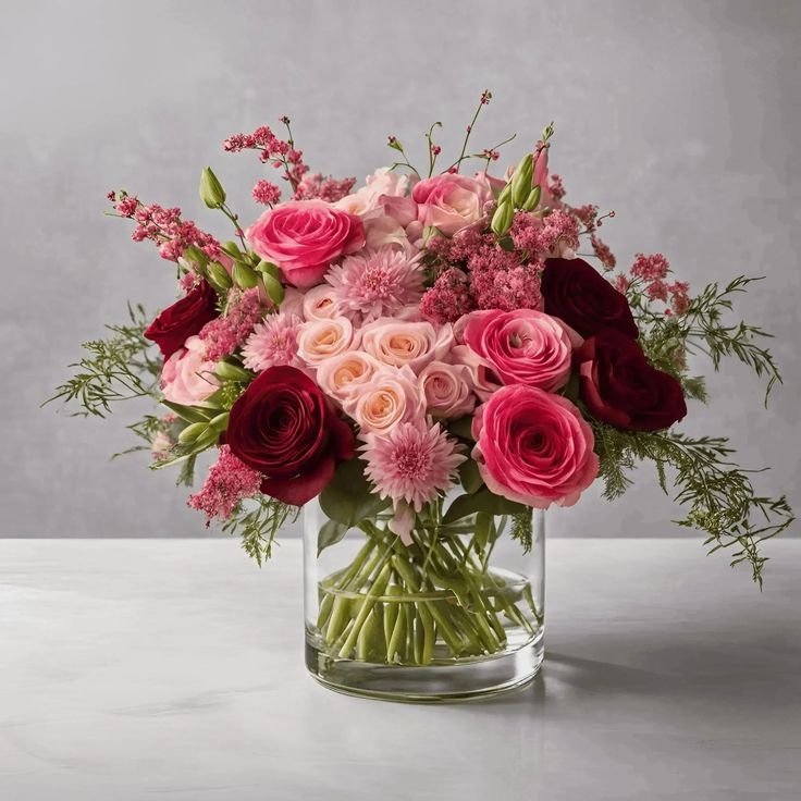 Valentine's Day Flowers | Luxe Valentine’s Day Bouquet | Dripping ...