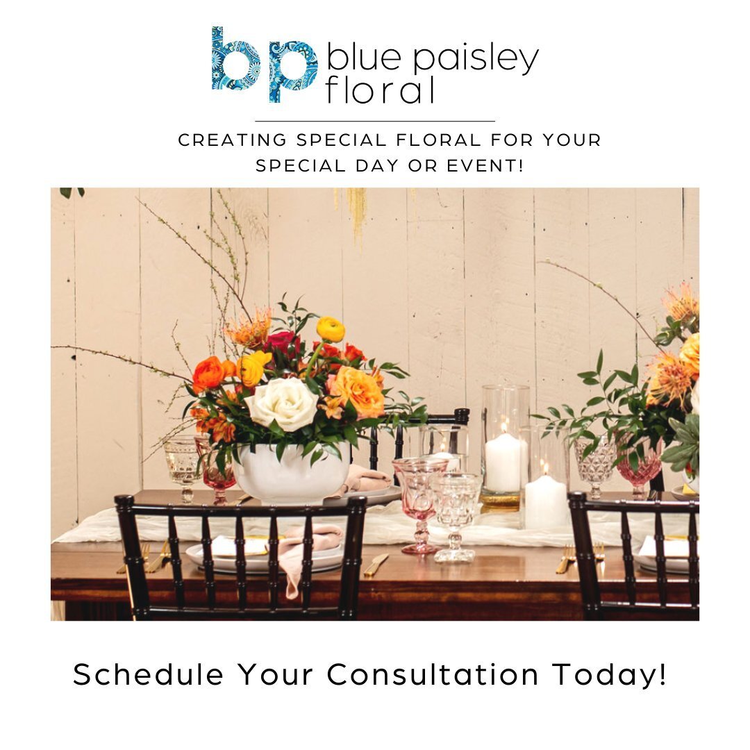 Blue Paisley Floral