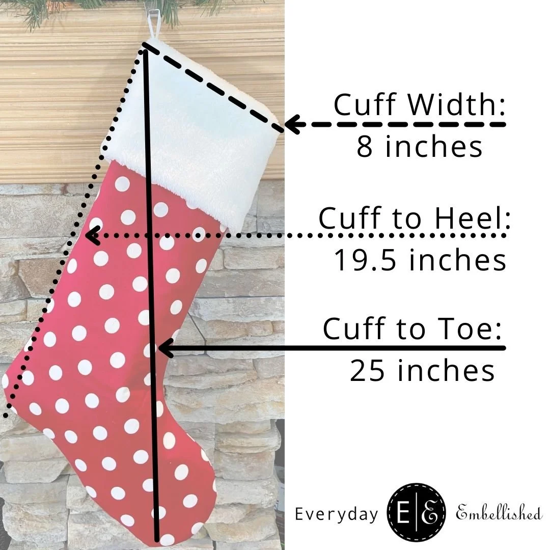 Christmas Stocking - Bears & Trees — Everyday Embellished