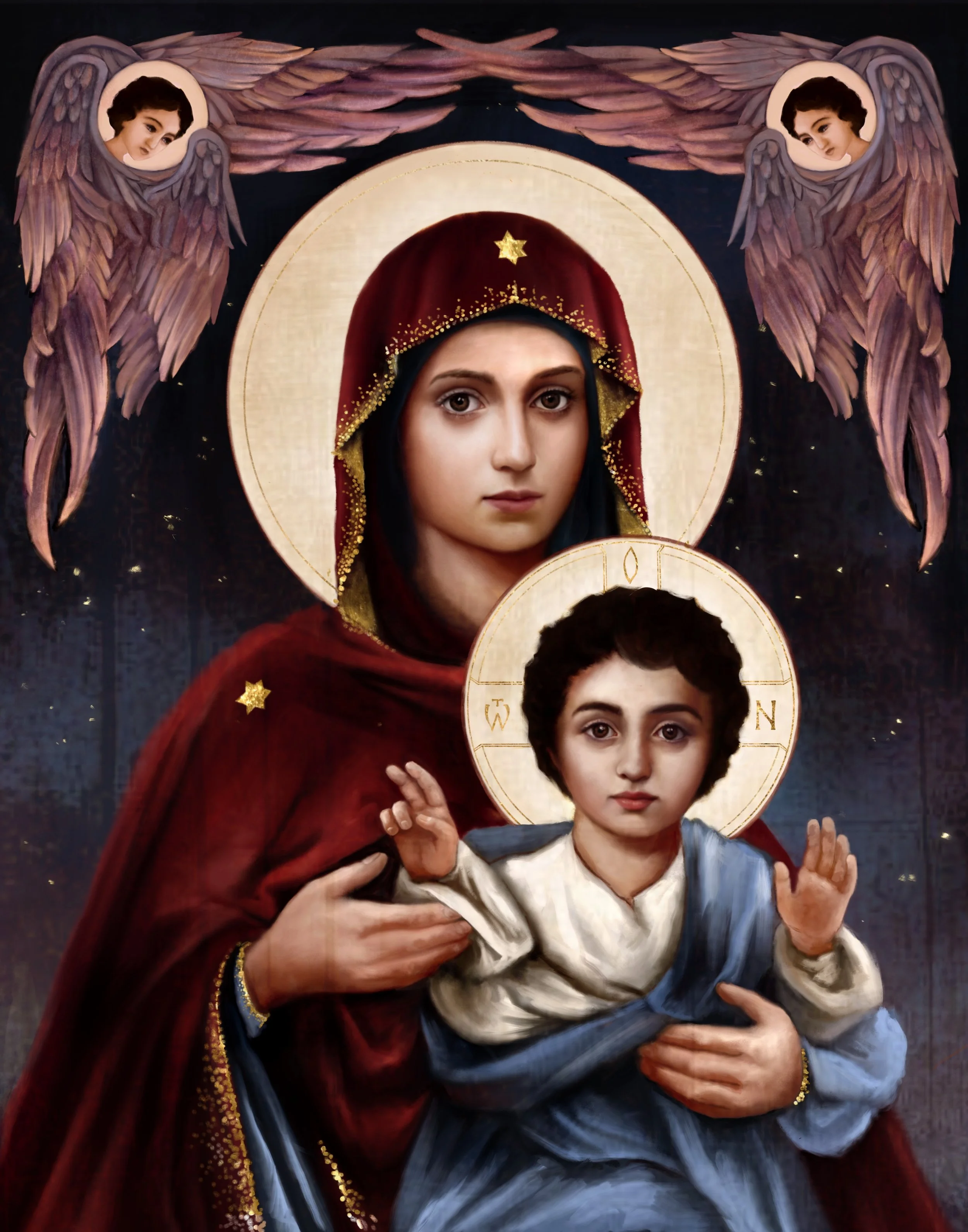 Blessed Mother — Catholic art rooted in sacred Tradition.