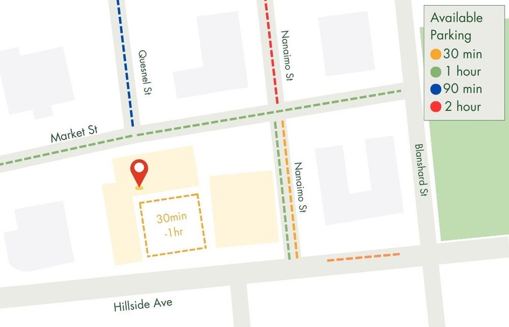 Parking Map for Pursuit Physiotherapy — Pursuit Physiotherapy