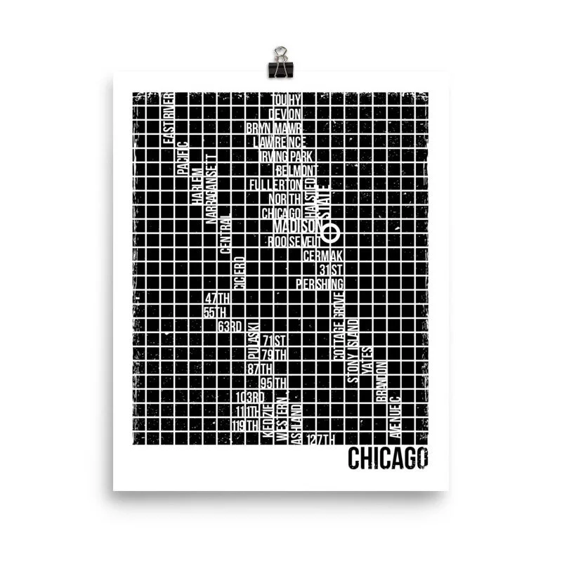 Grid Chicago: Chicago Art Prints for Sale — Joe Mills Illustration