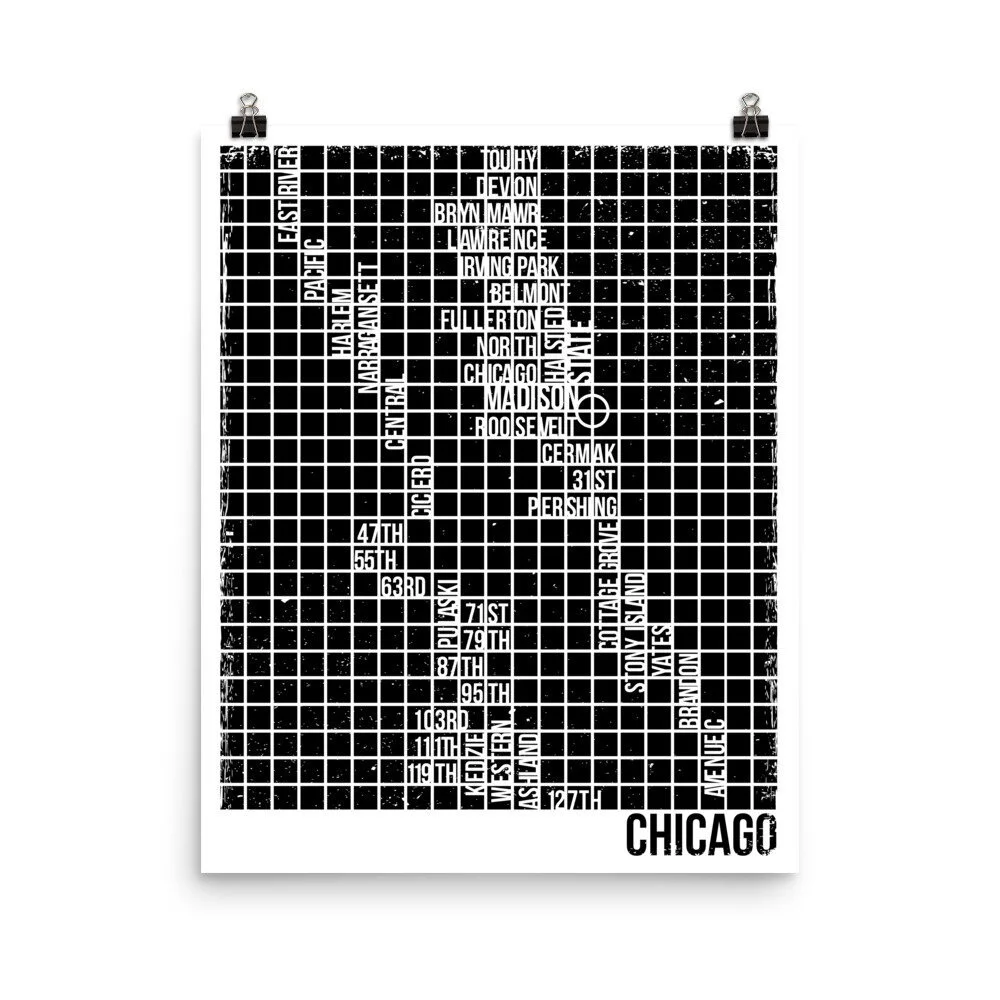 Grid Chicago: Chicago Art Prints for Sale — Joe Mills Illustration