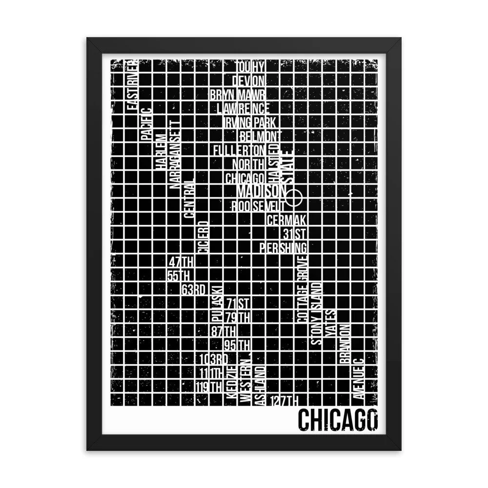 Grid Chicago: Chicago Art Prints for Sale — Joe Mills Illustration