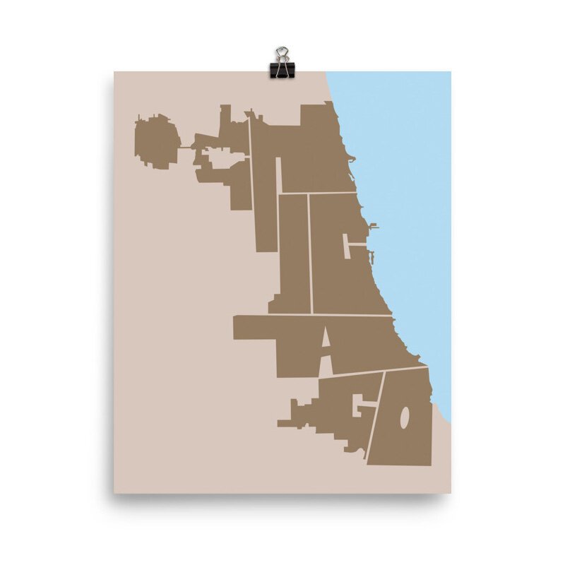 Chicago Food Map: Chicago Art Prints for Sale — Joe Mills Illustration
