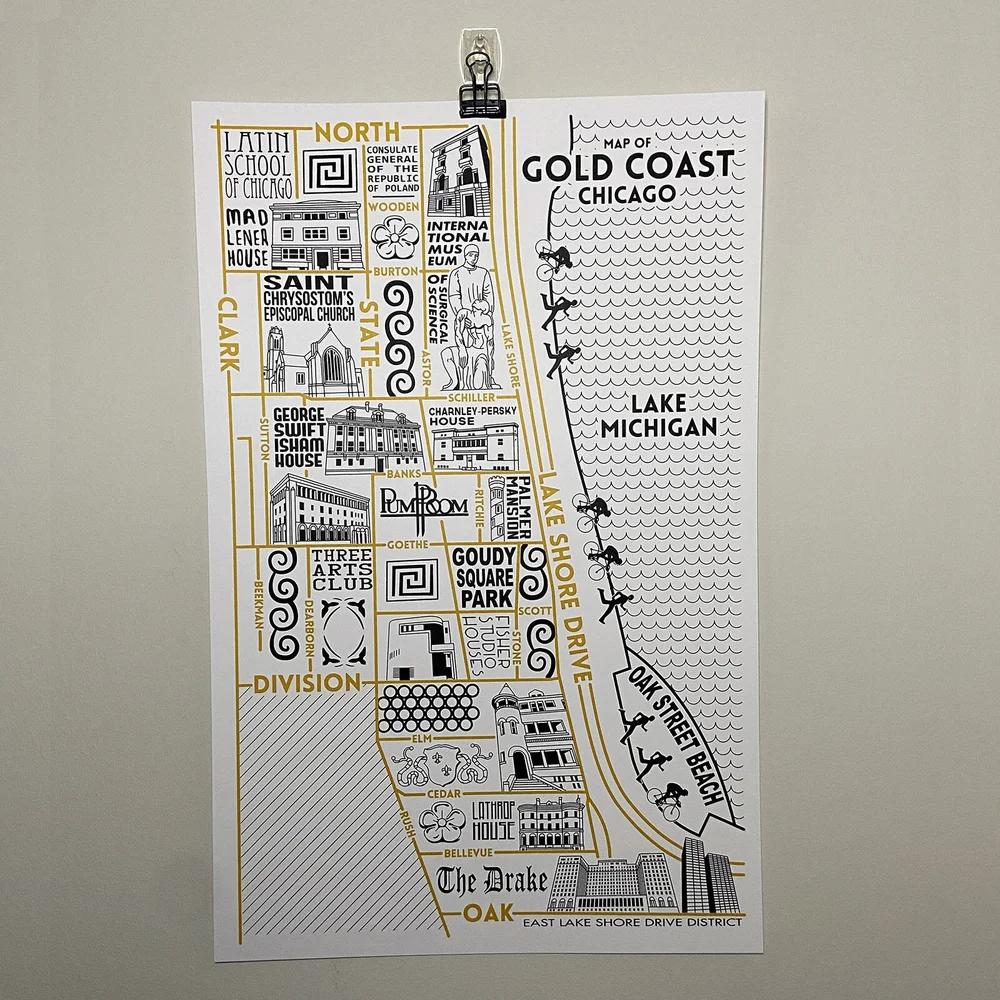 Oak Street Chicago Map