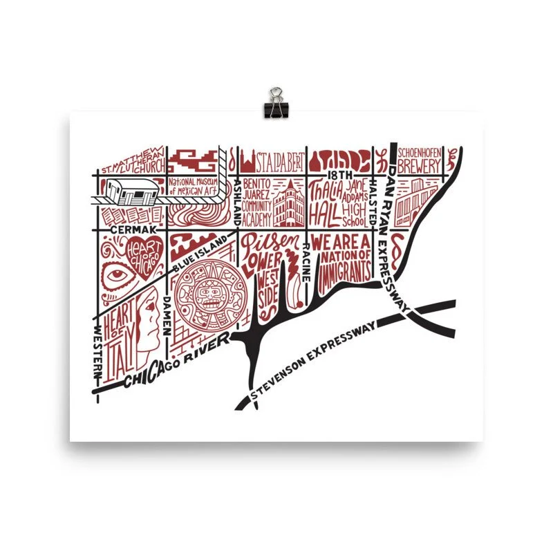 Portage Park Map: Chicago Art Prints for Sale — Joe Mills Illustration