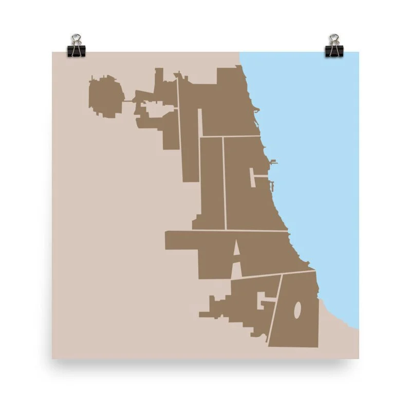 Chicago Map: Chicago Art Prints for Sale — Joe Mills Illustration