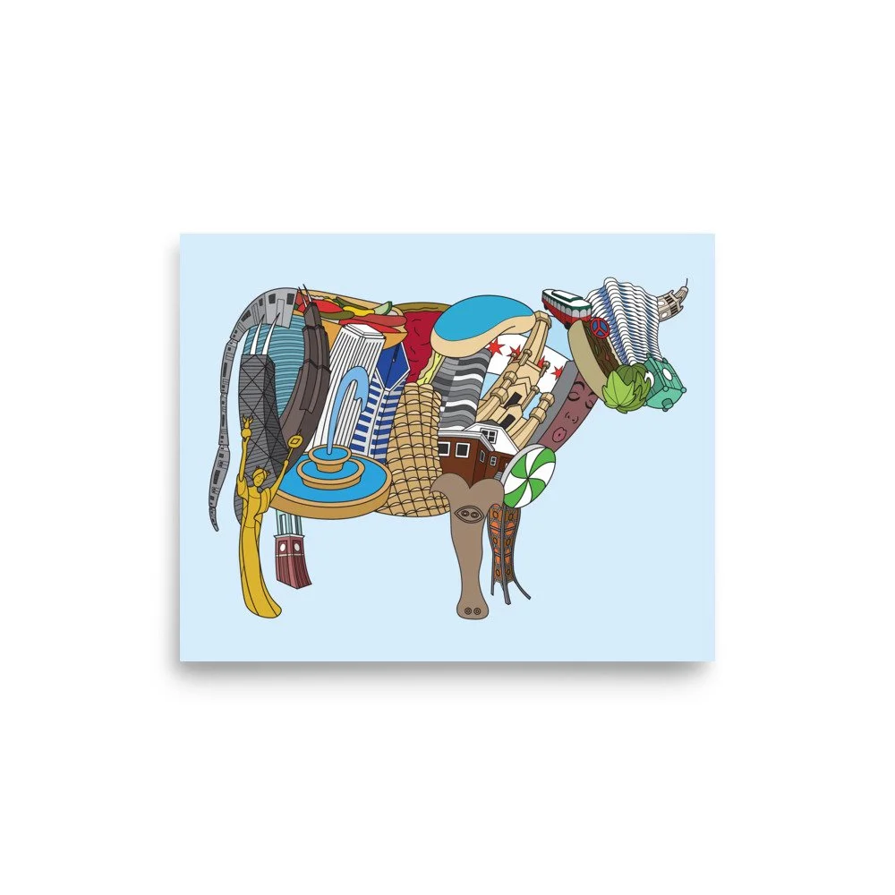 Pilsen and Lower West Side Map: Chicago Art Prints for Sale — Joe Mills ...