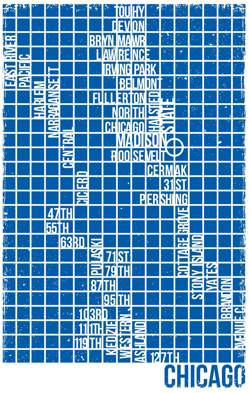 River North Map: Chicago Art Prints for Sale — Joe Mills Illustration