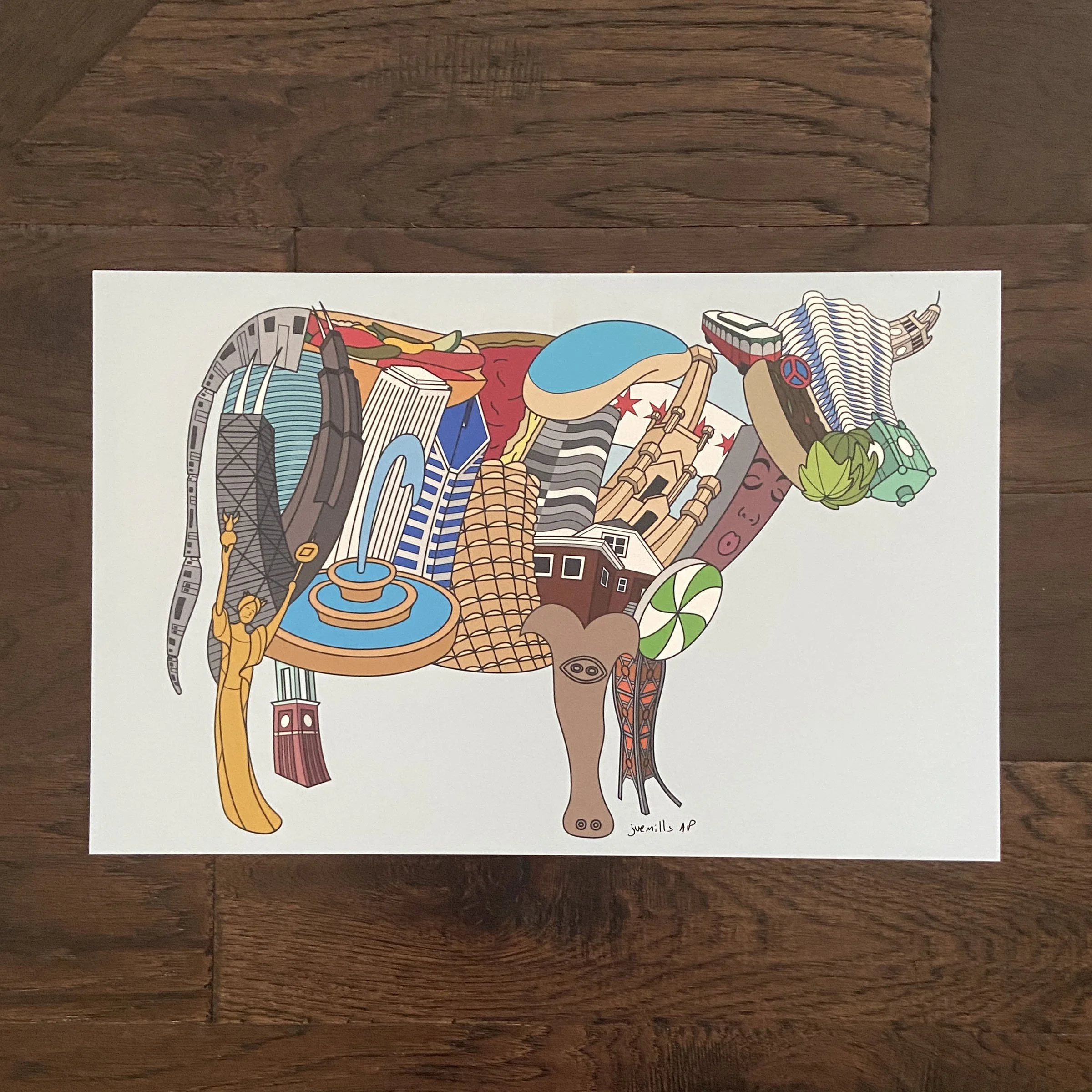 River North Map: Chicago Art Prints for Sale — Joe Mills Illustration