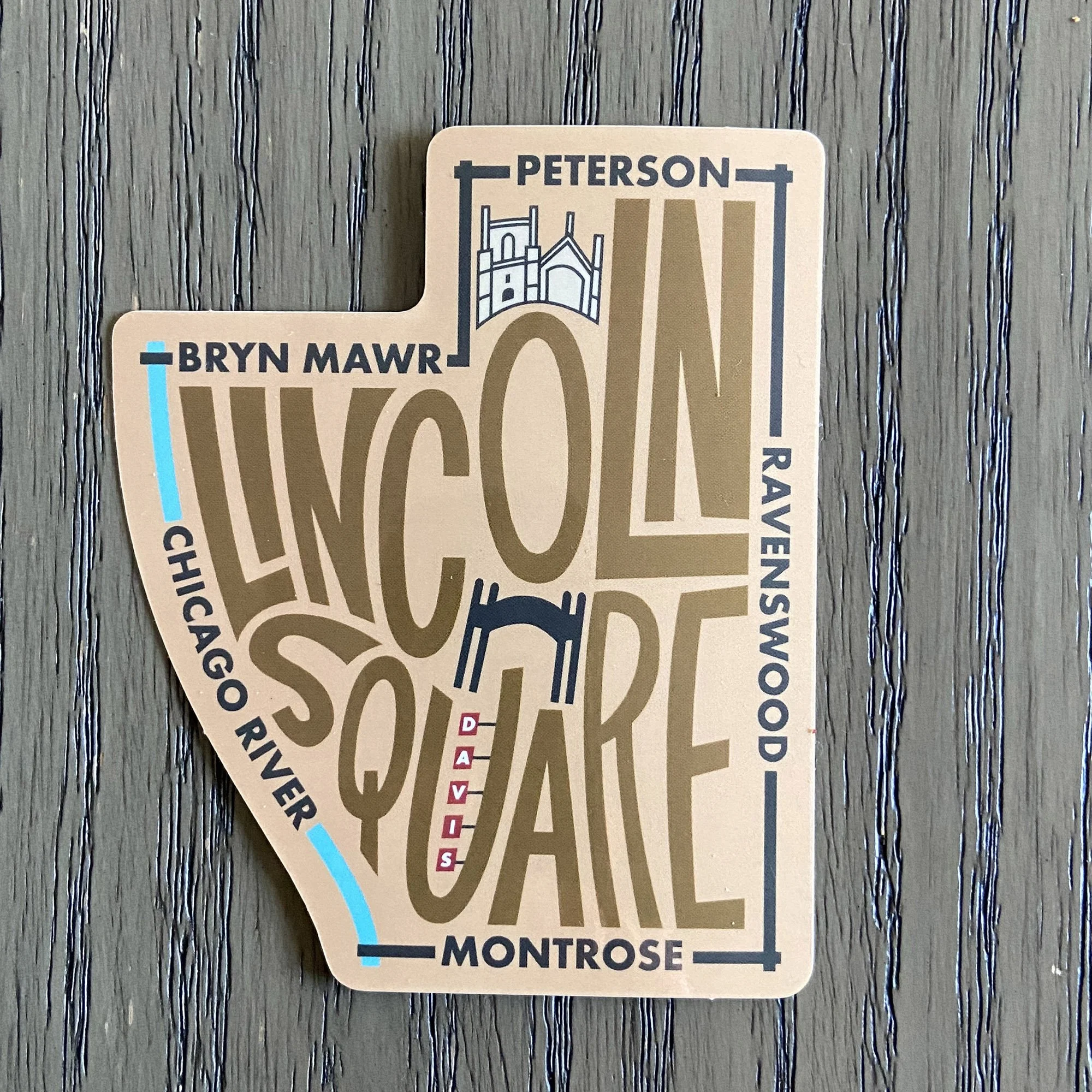 Hand Lettered Ravenswood and Lincoln Square Map: Chicago Art Prints for ...