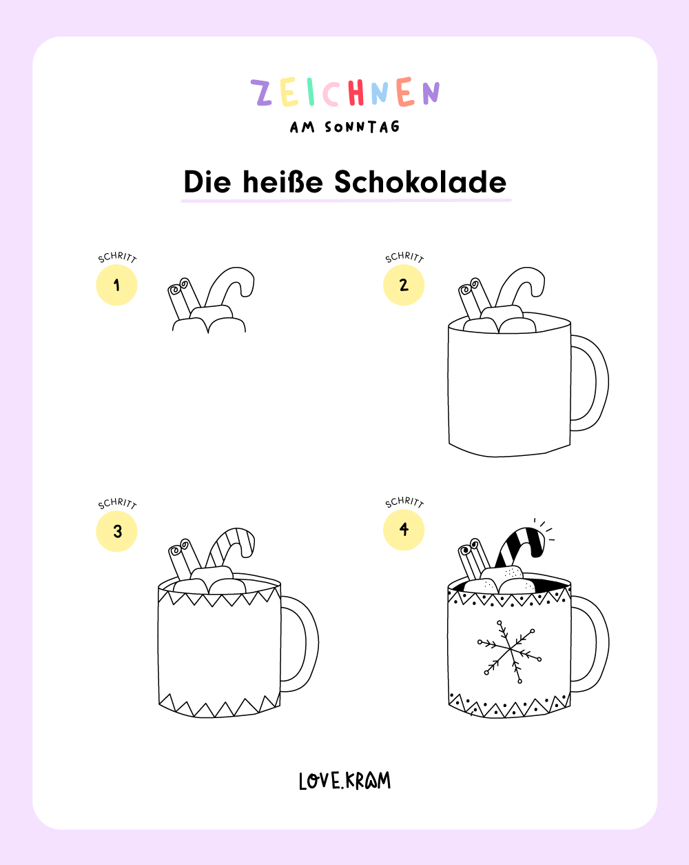 Zeichnen am Sonntag - Die heiße Schokolade — Silvie Bomhard