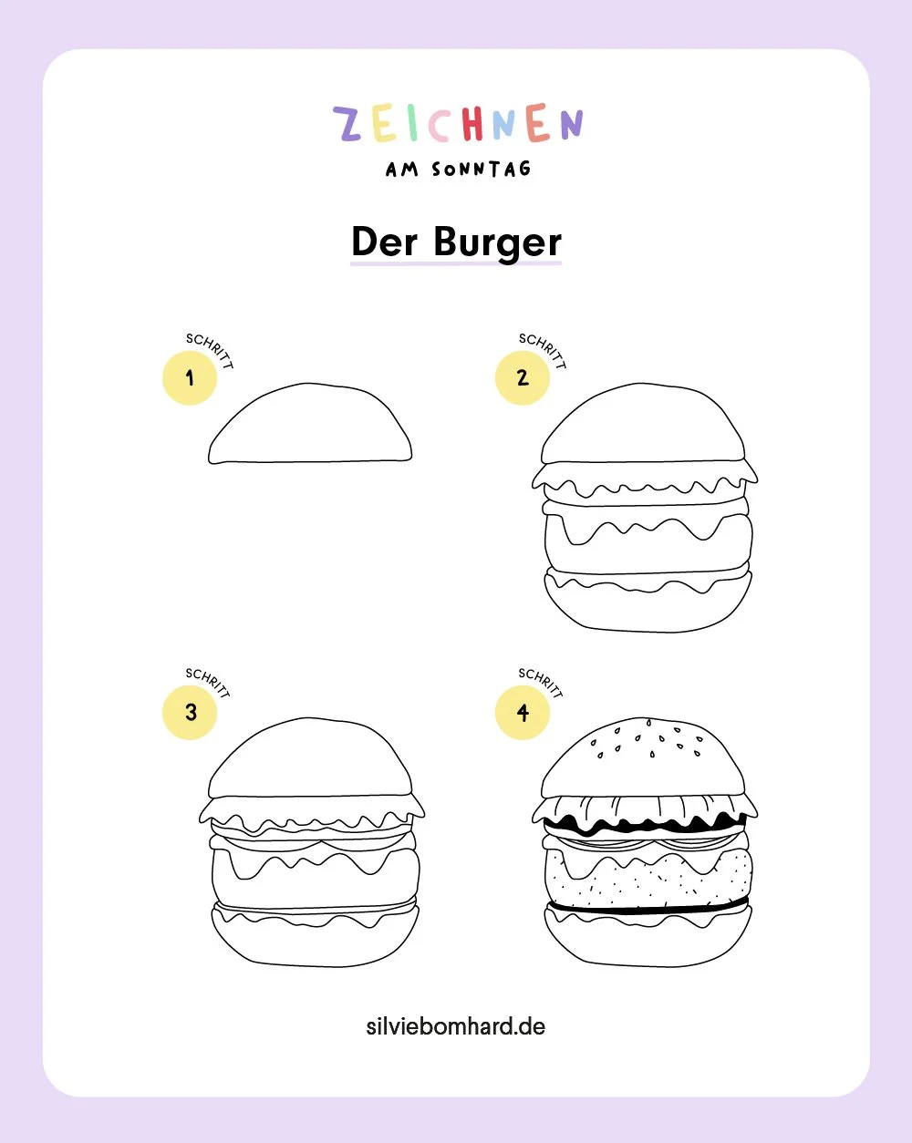 ganz-einfach-einen-hamburger-zeichnen-silvie-bomhard