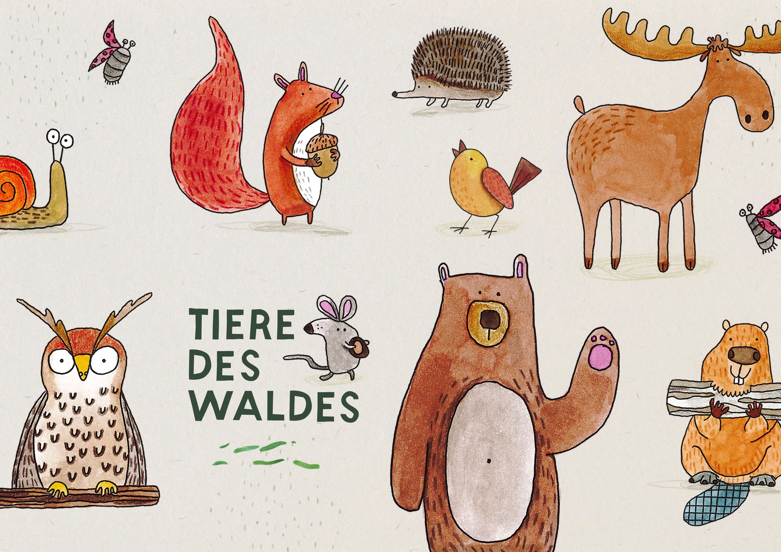 Tiere des Waldes — Silvie Bomhard