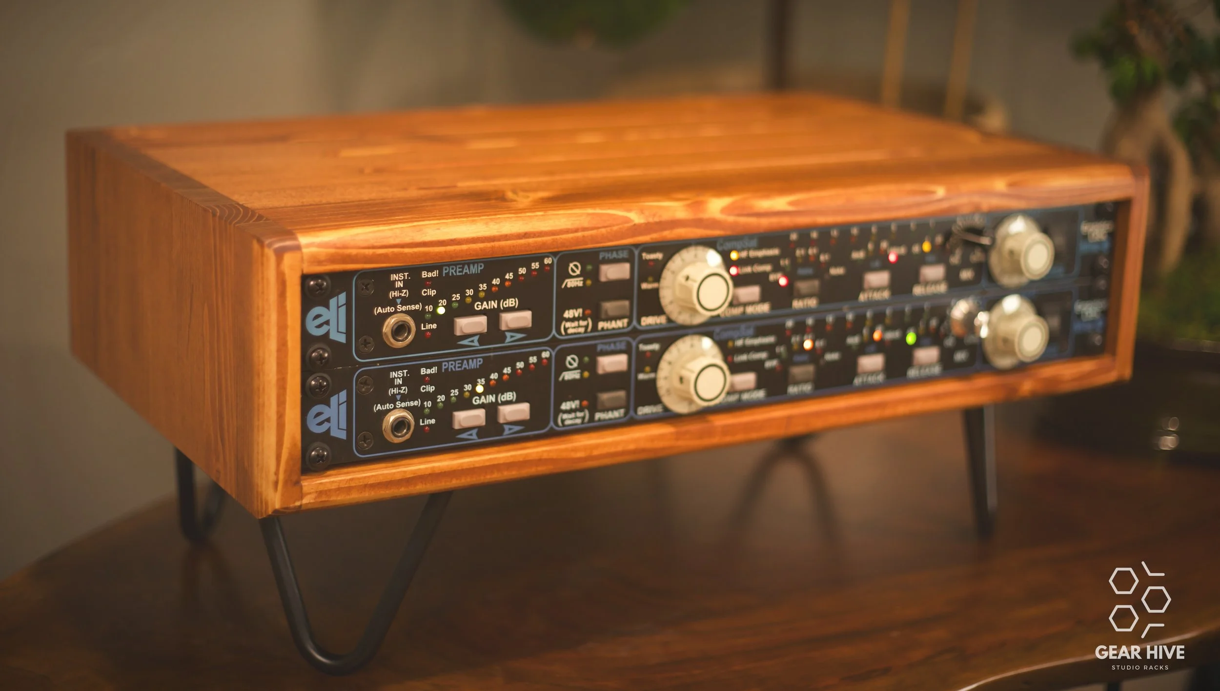 American Walnut | Classic Collection | Studio Rack — Gear Hive Studio Racks