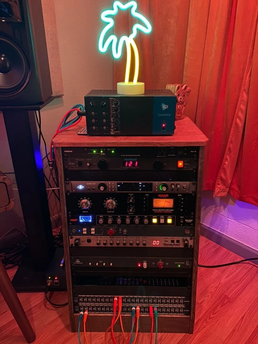 Single Bay Slanted Studio Rack — Gear Hive Studio Racks