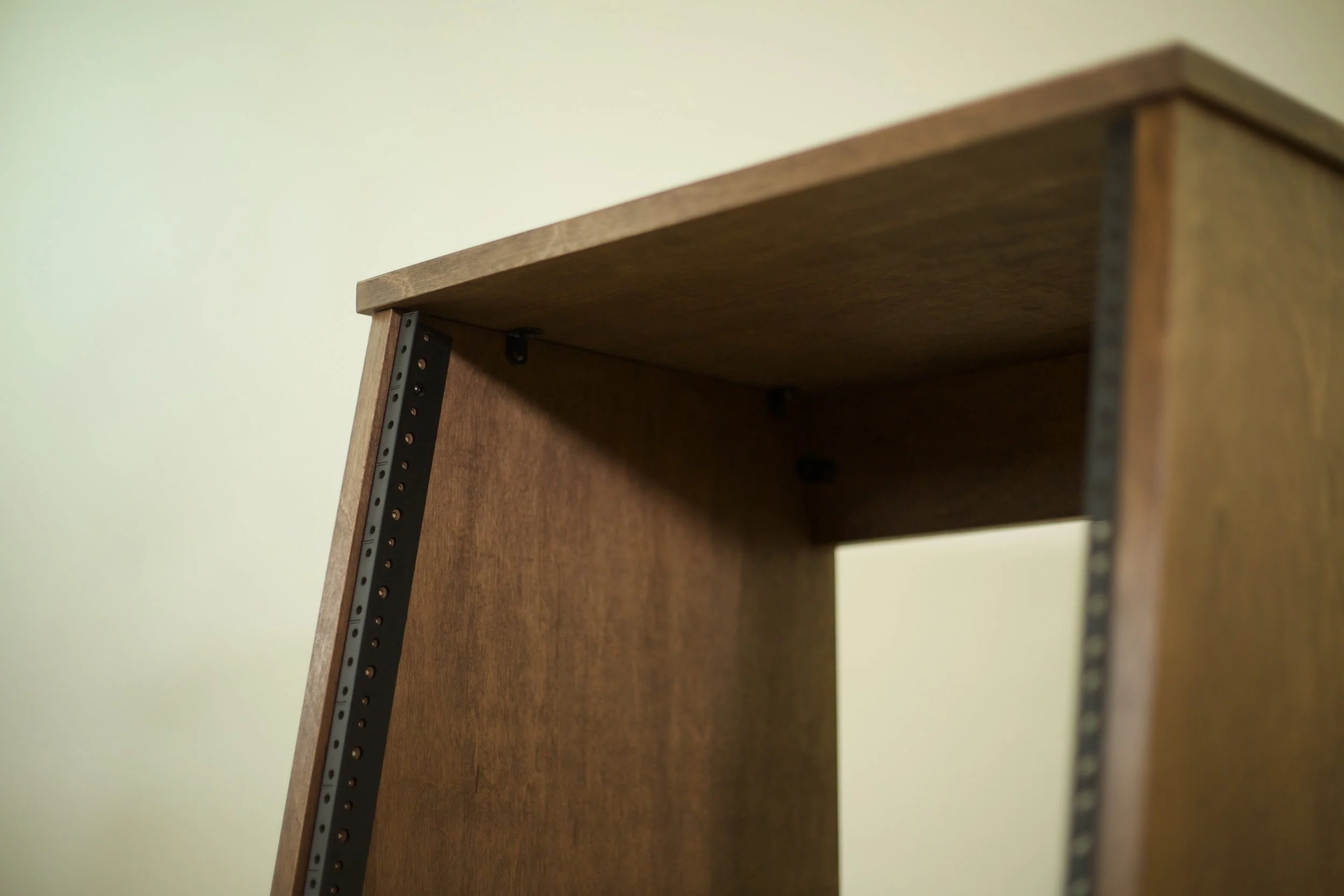 Single Bay Slanted Studio Rack — Gear Hive Studio Racks