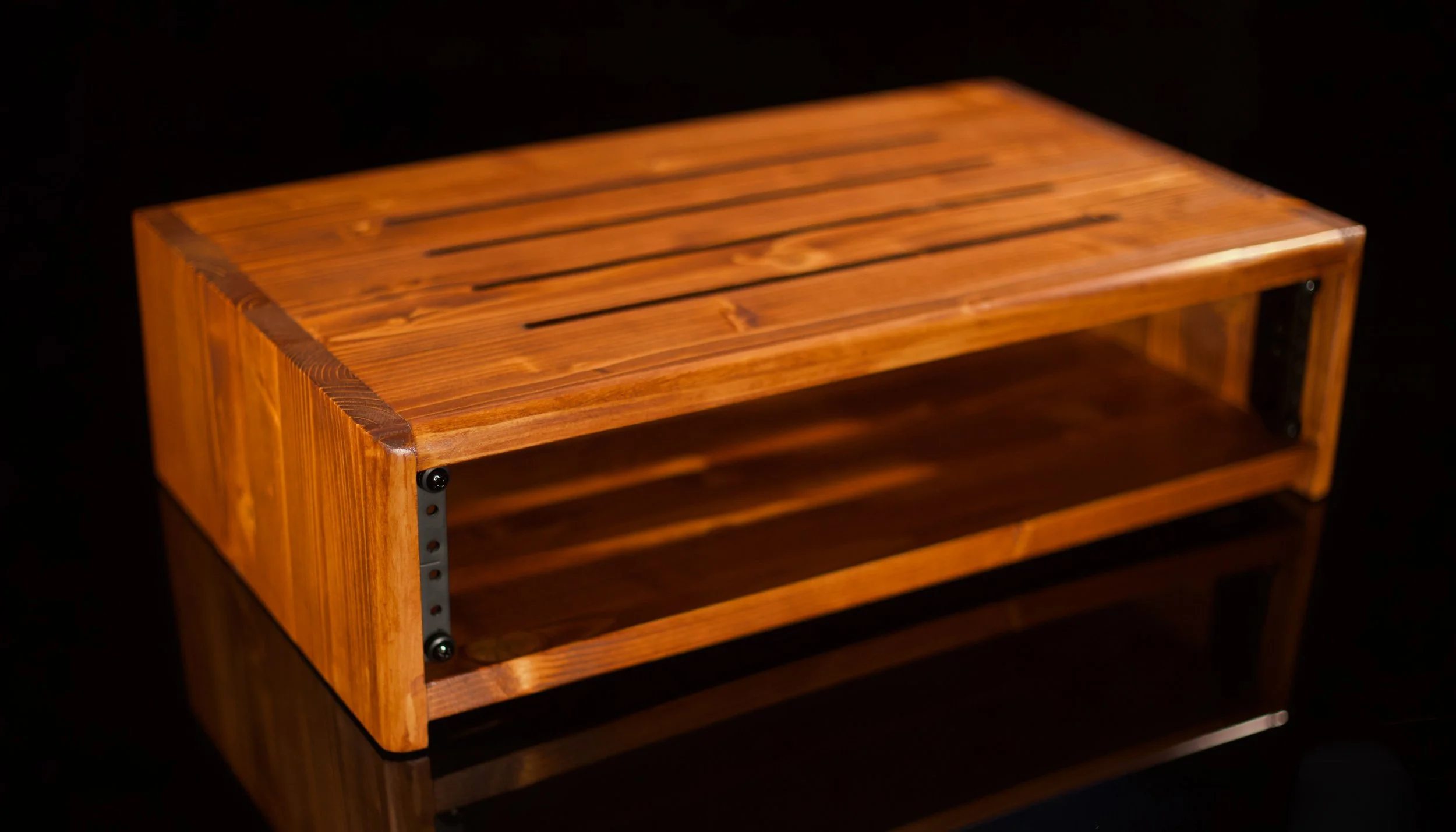 American Walnut | Classic Collection | Studio Rack — Gear Hive Studio Racks