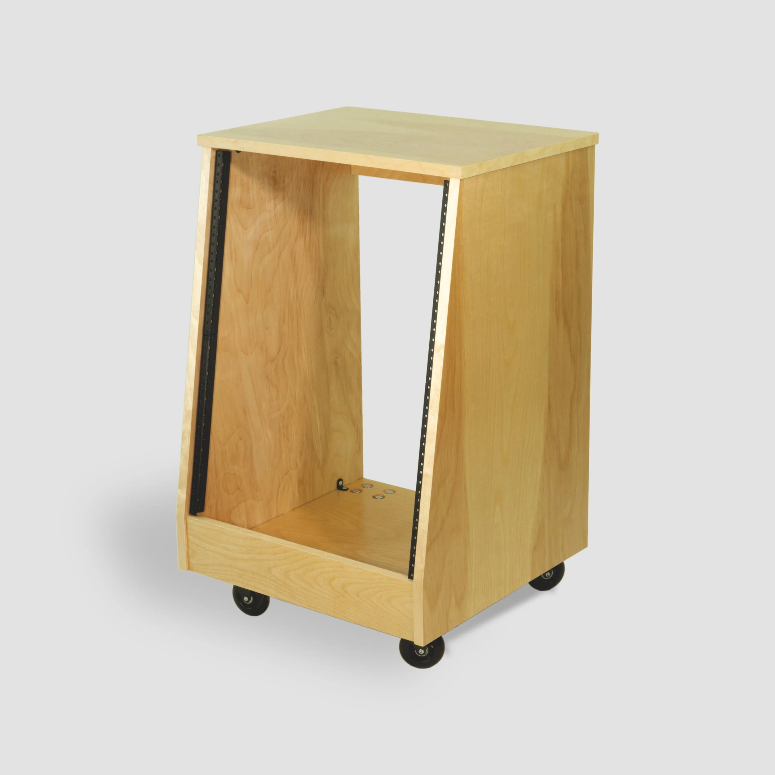 Single Bay Slanted Studio Rack — Gear Hive Studio Racks