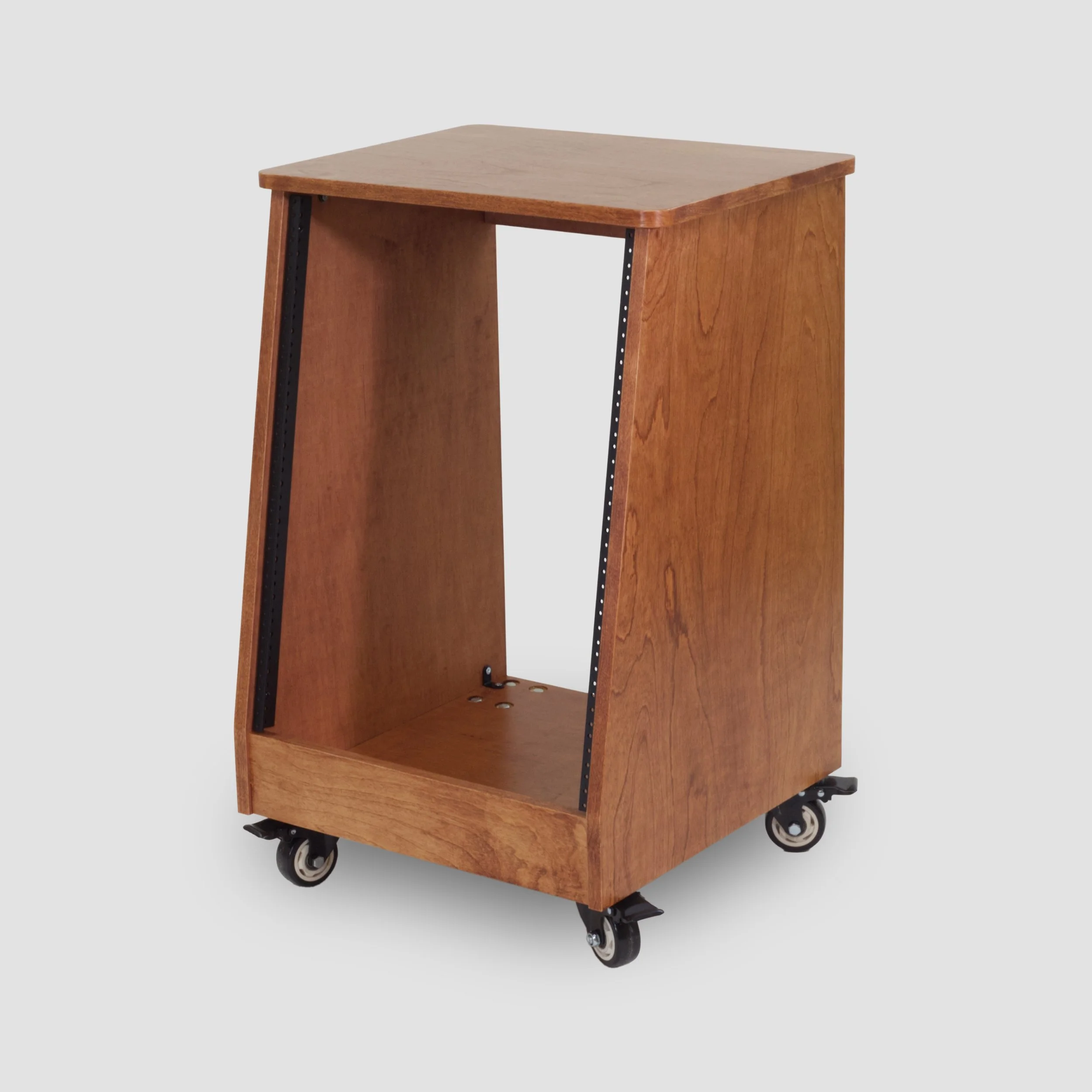 Single Bay Slanted Studio Rack — Gear Hive Studio Racks