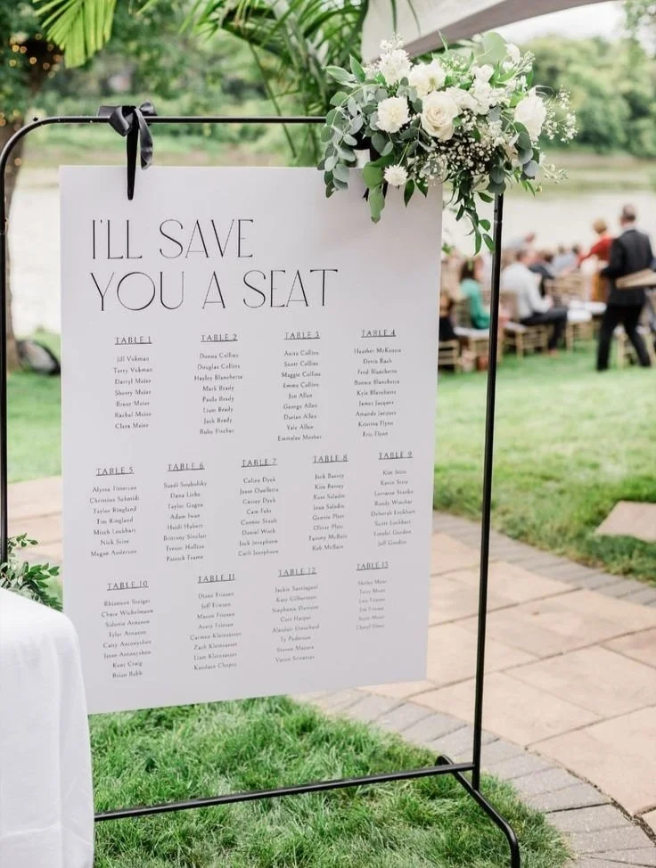 Seating with Flair: Transform Your Wedding Chart into a Conversation ...