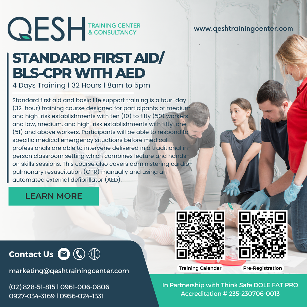 QESH Training Center - Be a trained Safety Officer in the Philippines