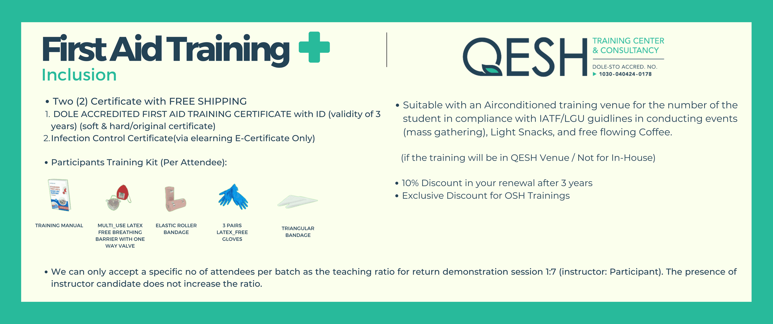 QESH Training Center - Be a trained Safety Officer in the Philippines