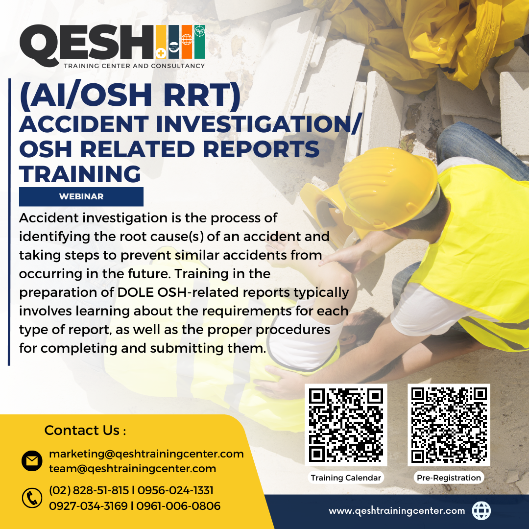 QESH Training Center - Be a trained Safety Officer in the Philippines