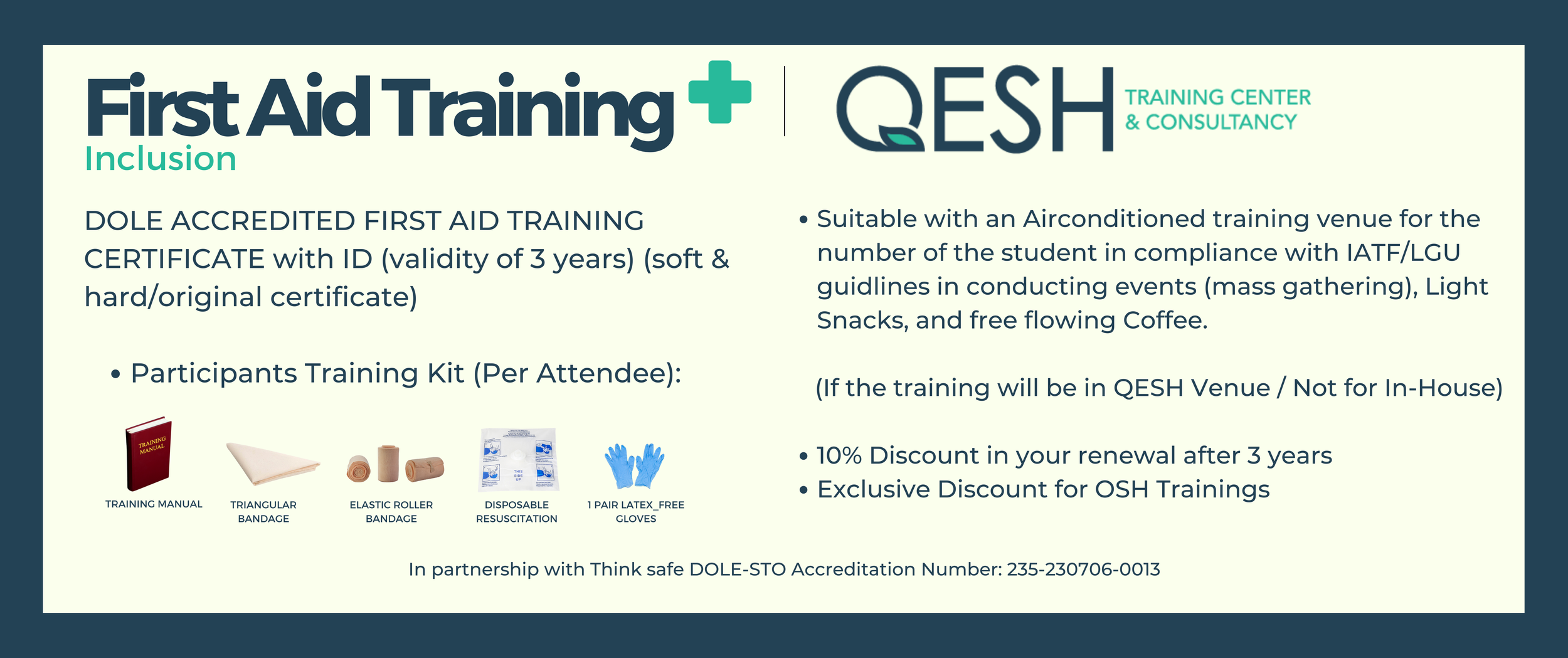 QESH Training Center - Be a trained Safety Officer in the Philippines