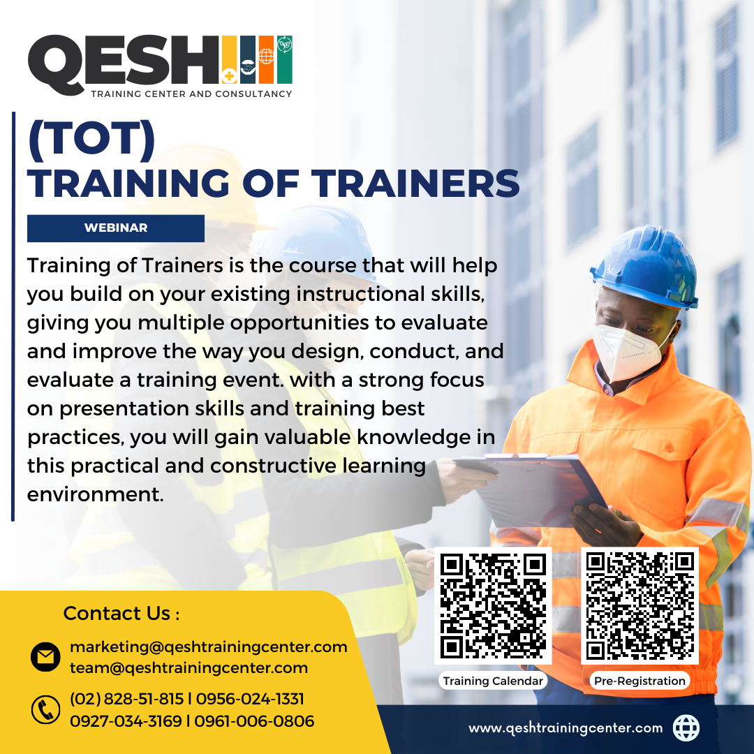 QESH Training Center - Be a trained Safety Officer in the Philippines