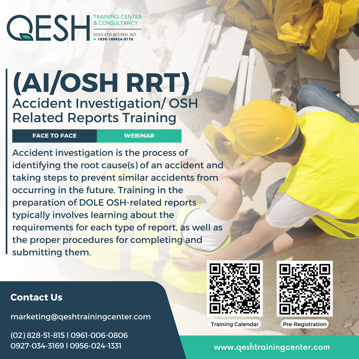 QESH Training Center - Be a trained Safety Officer in the Philippines