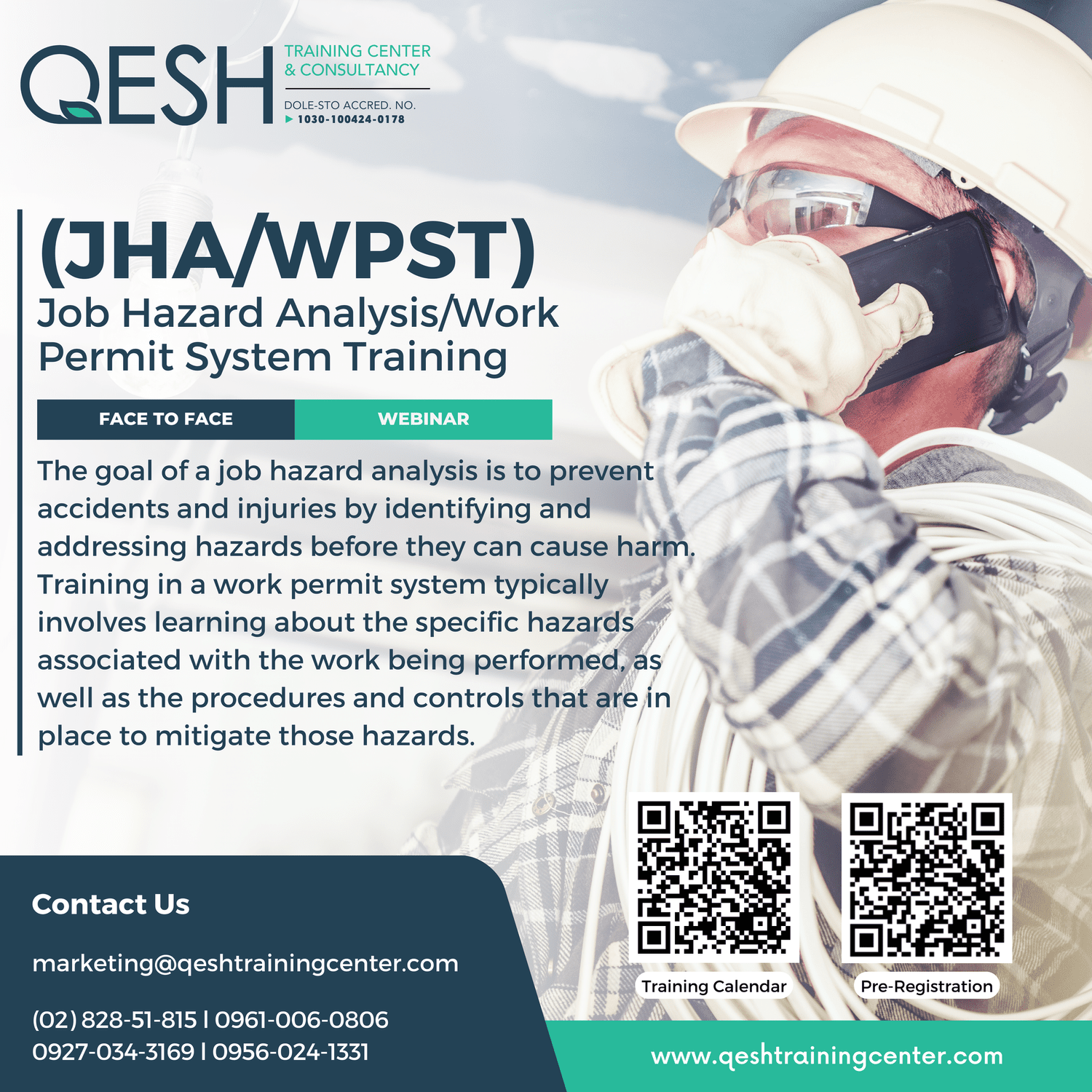 QESH Training Center - Be a trained Safety Officer in the Philippines