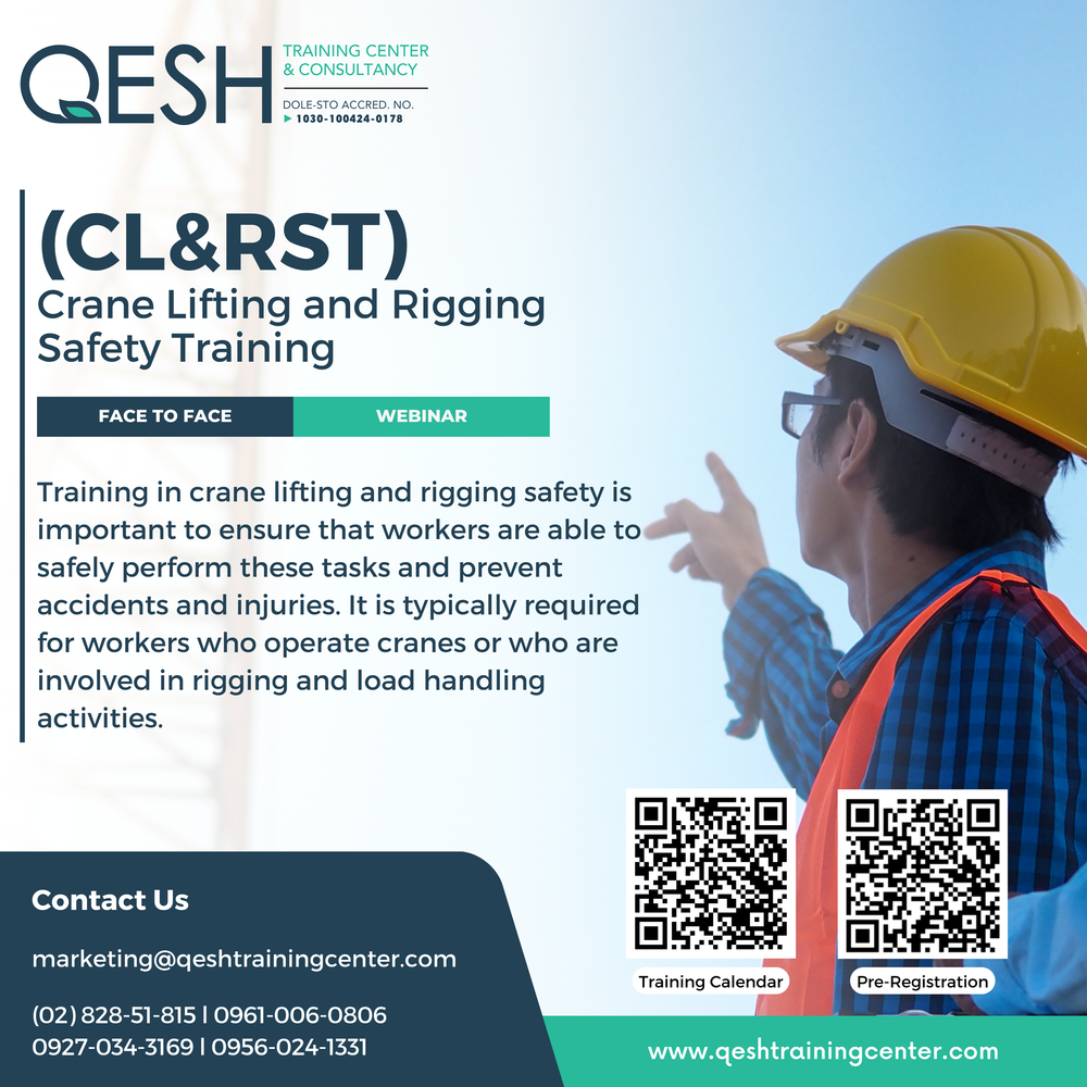 QESH Training Center - Be a trained Safety Officer in the Philippines
